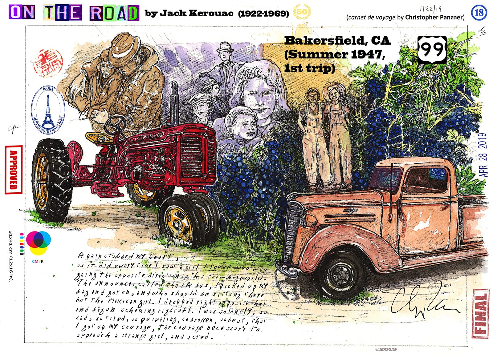 Jack Kerouac | Panzner Illustrated on the Road